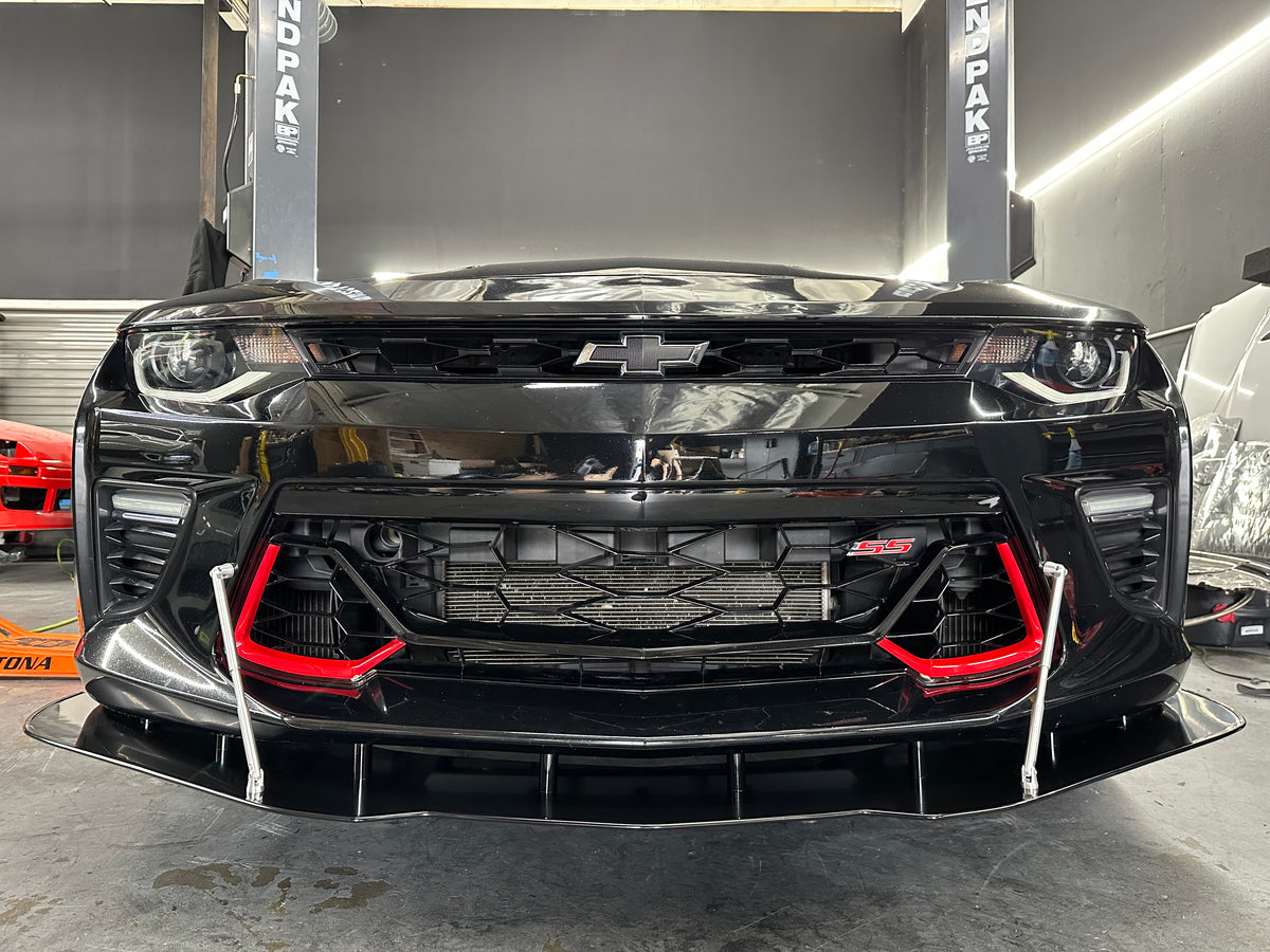 2016+ Camaro Custom Cut Design Splitter – KNG Motorsports